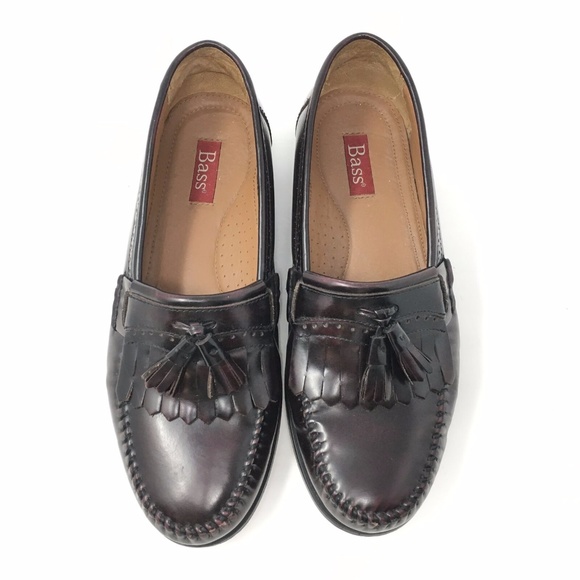 Bass | Shoes | Mens Bass Grammer Dress Shoes Size 9ee Burgundy | Poshmark